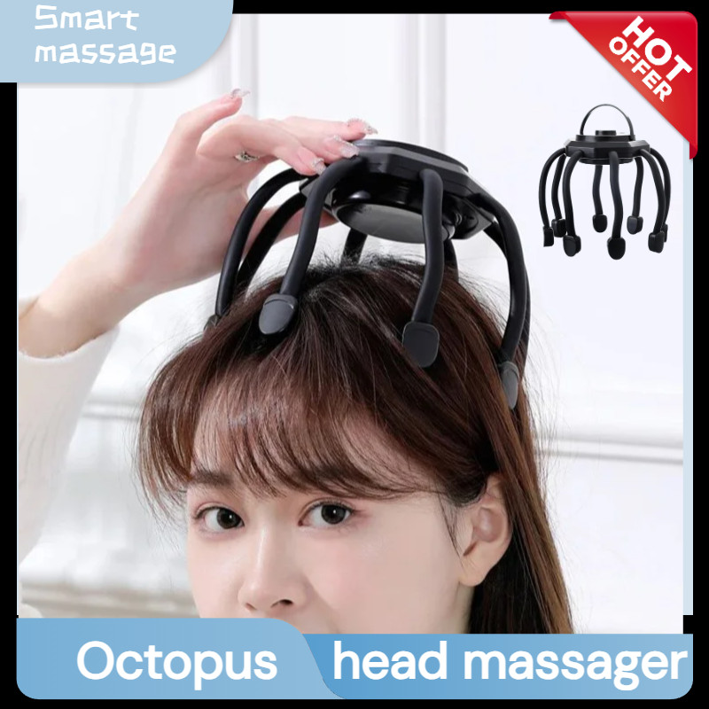 Octopus head massager intelligent multidimensional massage claw ...