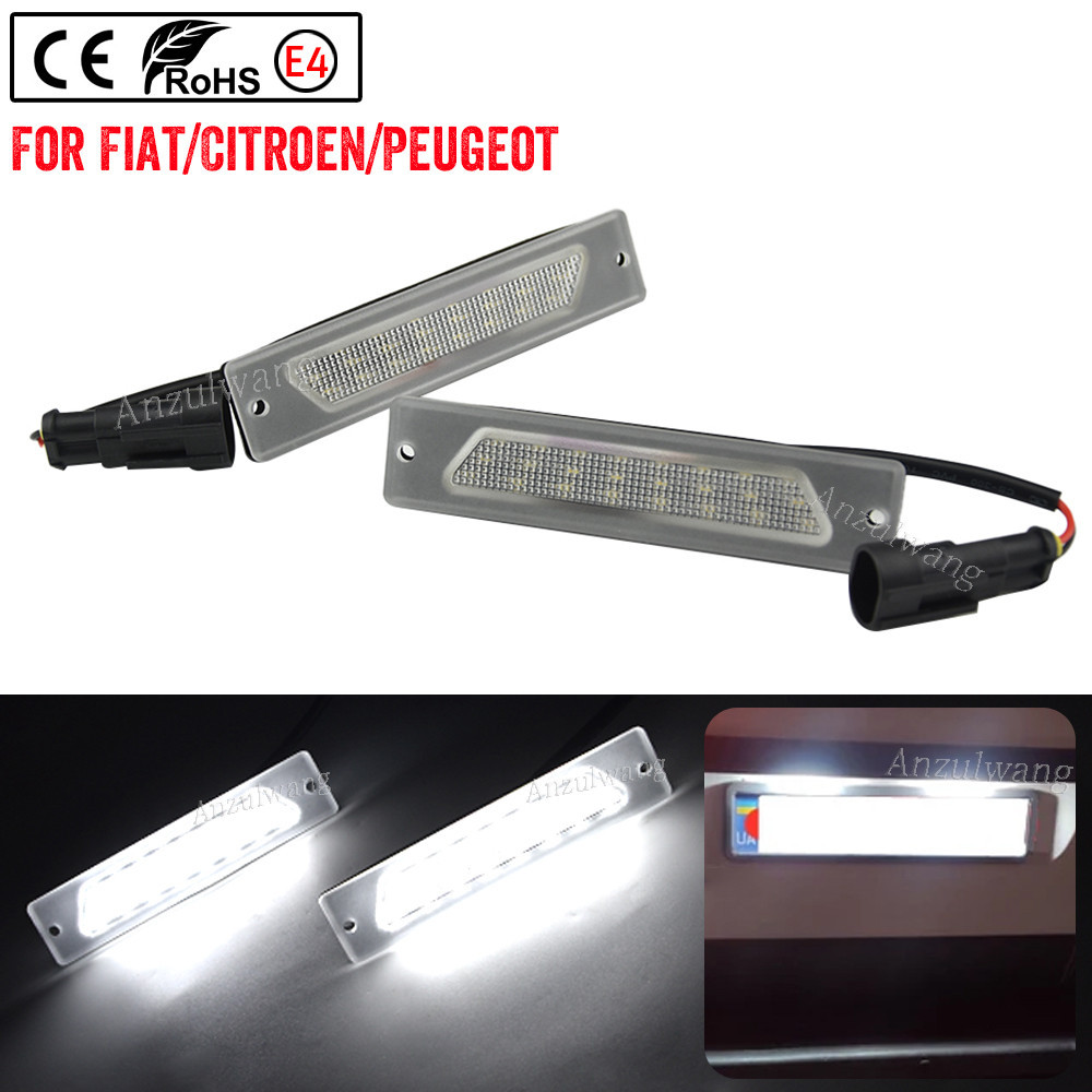 LED License Plate Lights Base For Fiat Ducato Box Bus Peugeot Boxer Bus ...