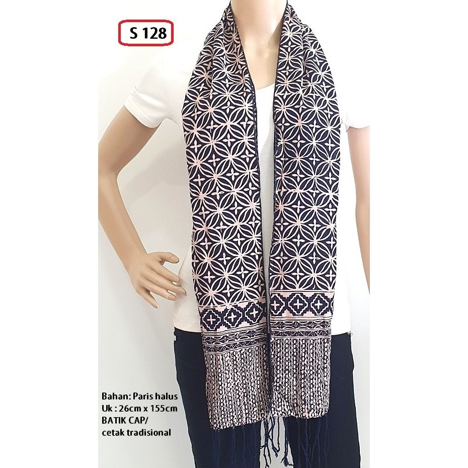 Traditional Ethnic Motif Batik Scarf - S 128 | Shopee Malaysia