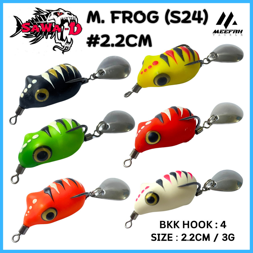SAWA D - M.FROG #2.2CM (S24) - Soft Lure Bait Jump Frog Katak | Shopee ...