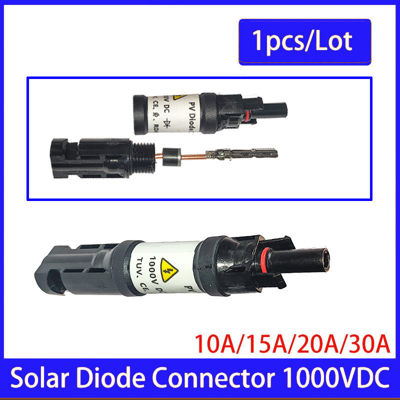 10A 15A 20A 30A Solar DC Diode Plug Connector For PV System Solar panel ...