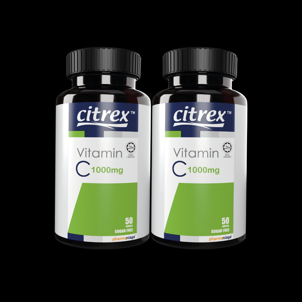 [BUY 1 FREE 1] Citrex Vitamin C 1000mg 50's [Twinpack] | Shopee Malaysia