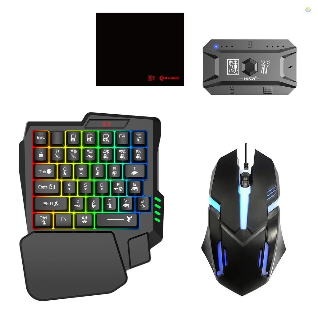 M1 Pro Keyboard and Mouse Converter Portable Mobile Gaming Keyboard and ...