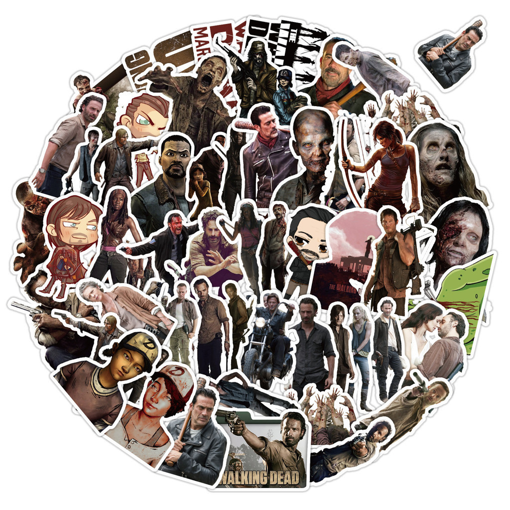 Y&P| The Walking Dead Stickers Set American TV Series Graffiti ...