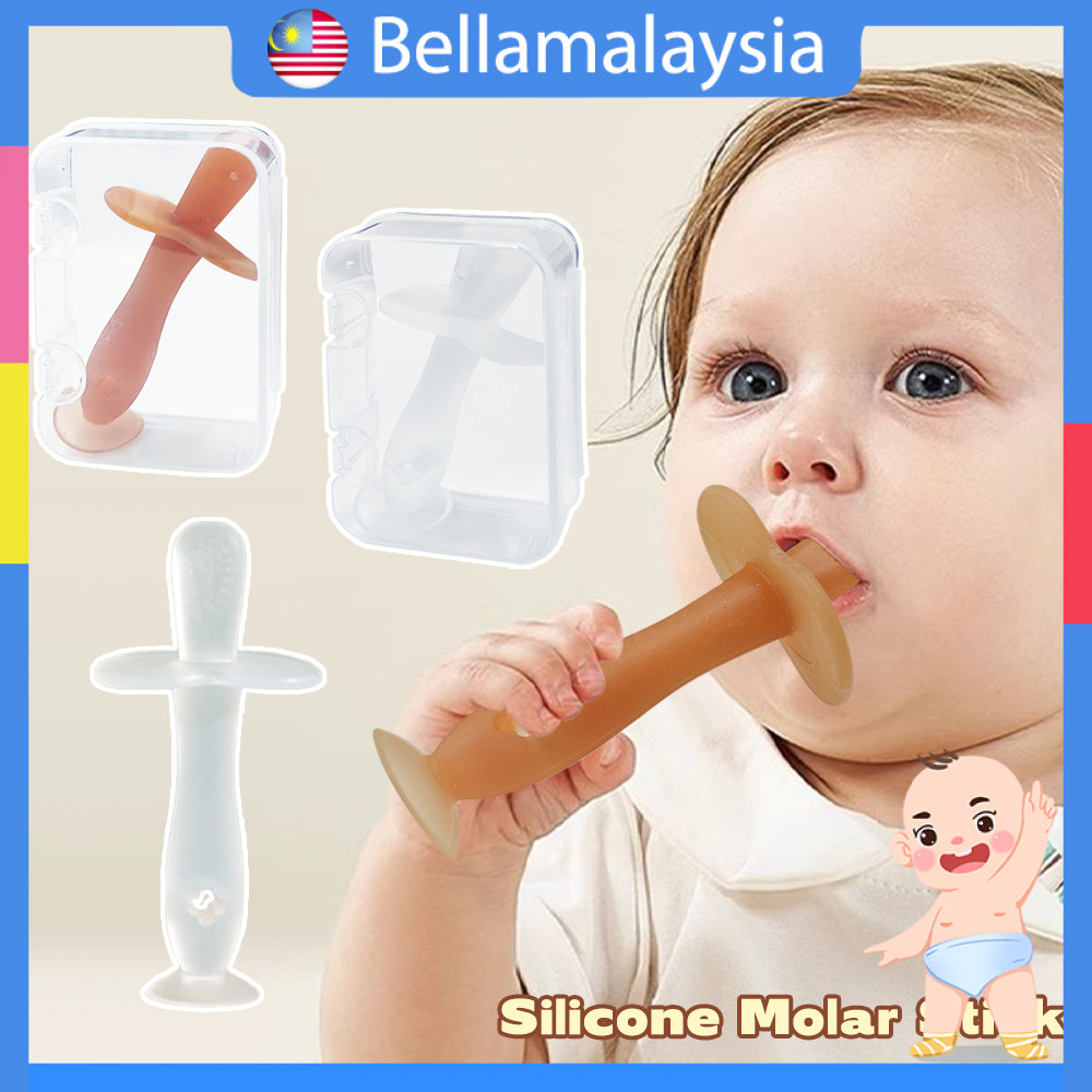Bella Baby Teether Molar Stick Soft Silicone Teething Toy With Box BPA ...