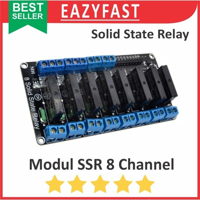 Solid State Relay Module SSR 8Ch 8Ch Chanel Channel 5V Volt 5V DC Module SPDT Low Level Arduino ...