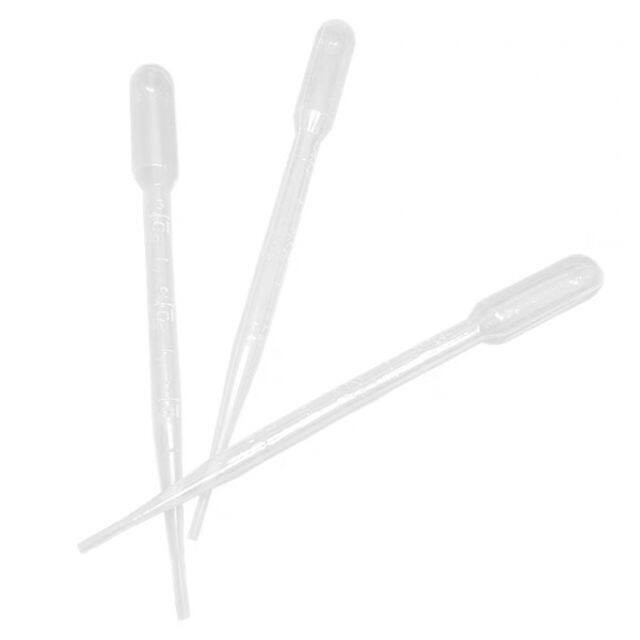 3ml/5ml Disposable Plastic Pasteur Droppers Laboratory Transfer ...