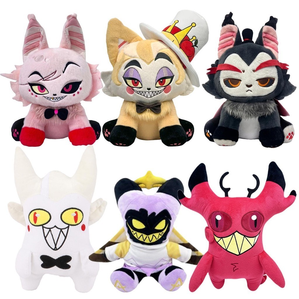 Hazbin Hotel Husk Plush/Cursed Cat Alastor/Angel Dust/Charlotte/Adam ...