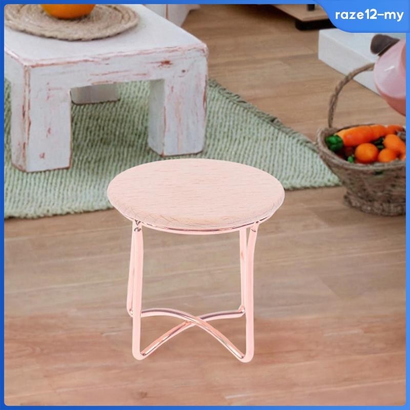 [RazecaMY] 1/12 Scale Coffee Table Model Miniature Center Table Metal ...