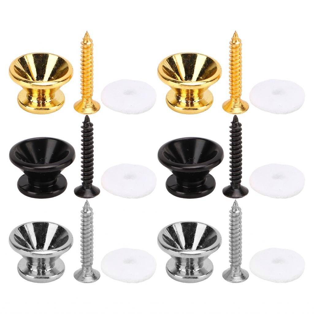 Zoomfashion Guitar Strap Lock Buttons Bass Pins Modern Design for ...