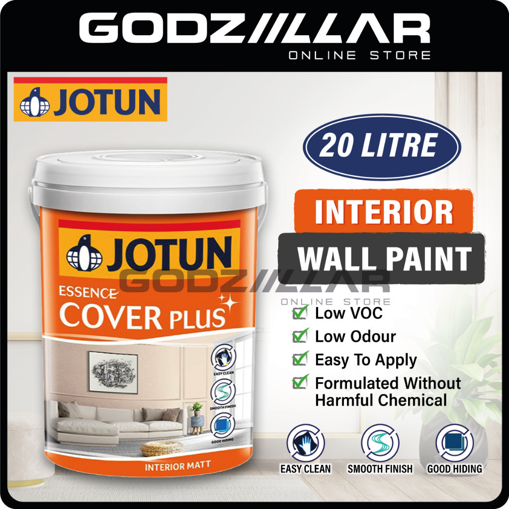 20L Jotun Essence Cover Plus White (Matt) | Interior Wall Paint | Cat Putih Dalam Dinding Rumah ...