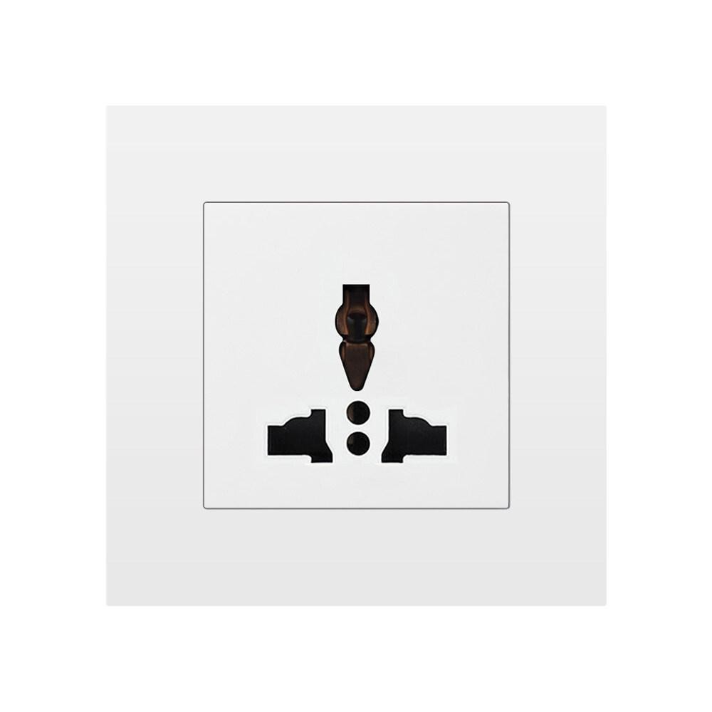 VISWE wall socket 3 pin socket universal socket 13a socket,86*86mm plastic panel | Shopee Malaysia