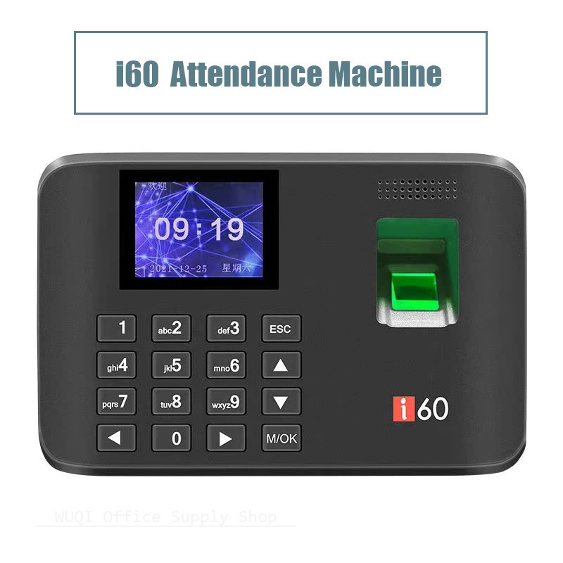 I60 attendance machine multiple languages fingerprint password clock in ...