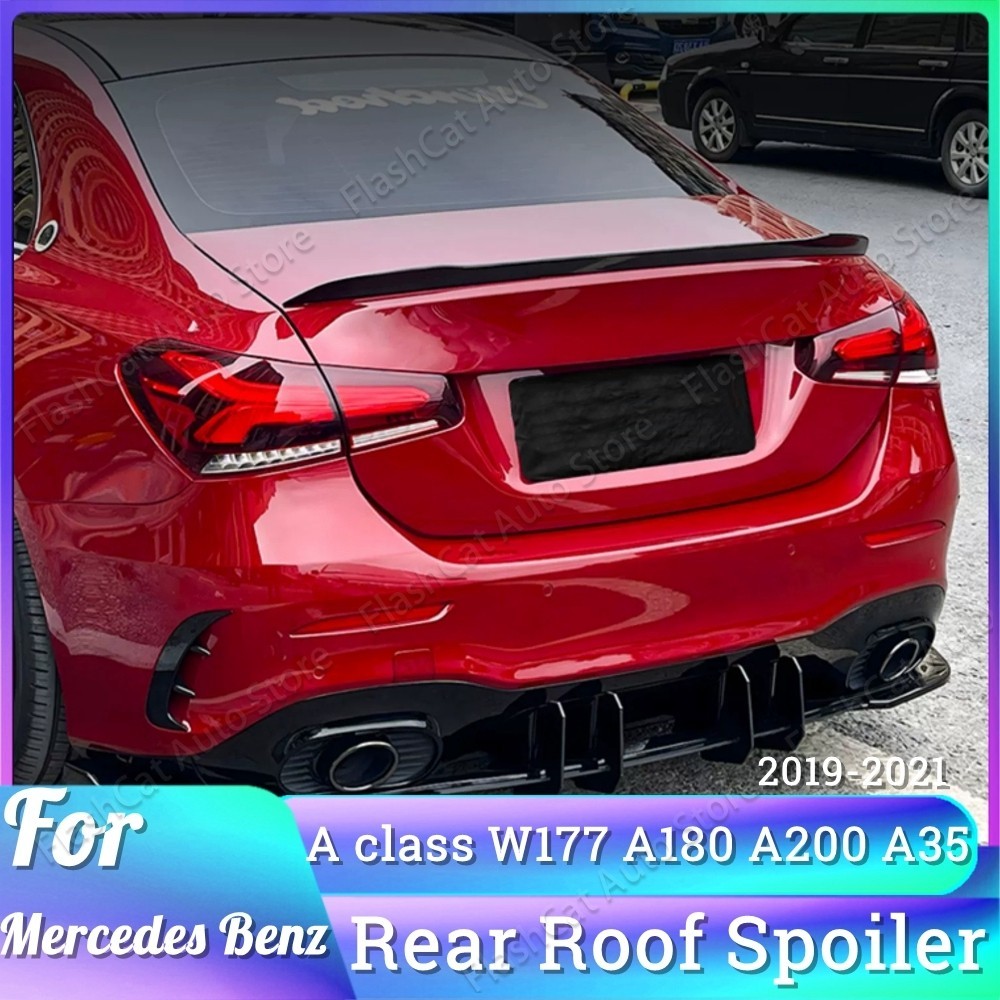 For Mercedes Benz W177 V177 A Class Rear Trunk Spoiler Wings Exterior ...