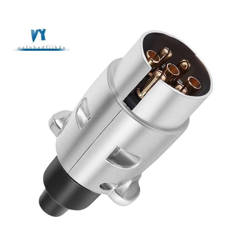 7-Pin Trailer Plug Heavy Duty Round Pin 7-Pole Wiring Connector 12V ...