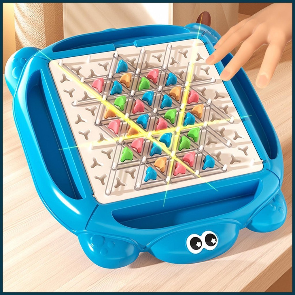 Family Triangle Board Game Chain Board Peg Game Interactive Peg Game ...