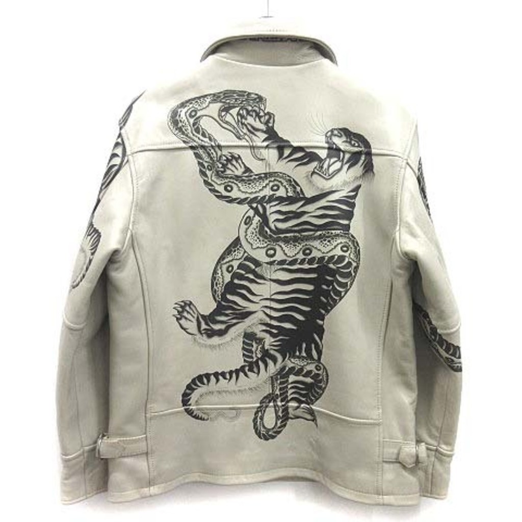 Avirex Limited Edition 80 Pack Tiger Snake Hand Painted Lamb Leather ...