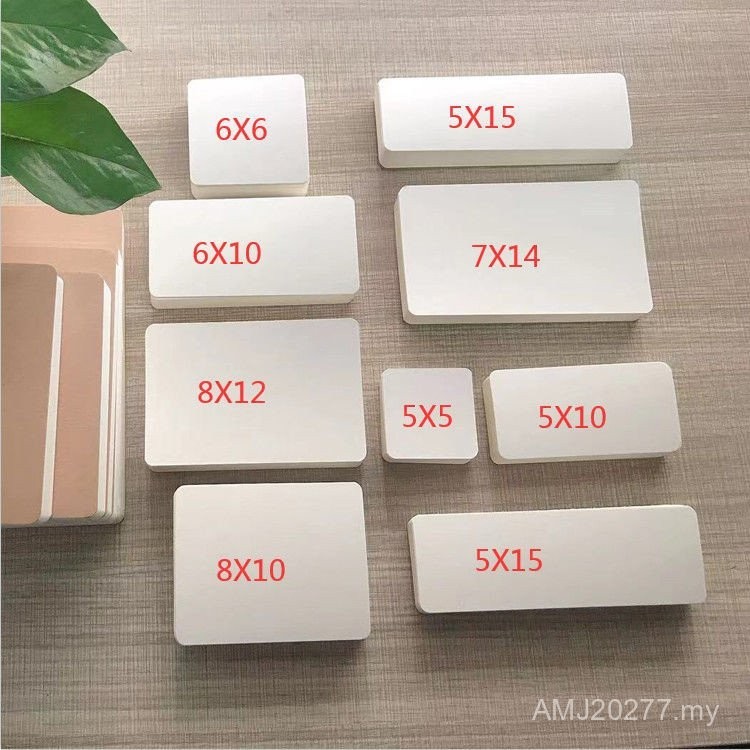 Blank Card 空白卡片 空白卡片英语单词diy手绘涂鸦自制拼音识字硬质记忆白色卡纸6.18 | Shopee Malaysia