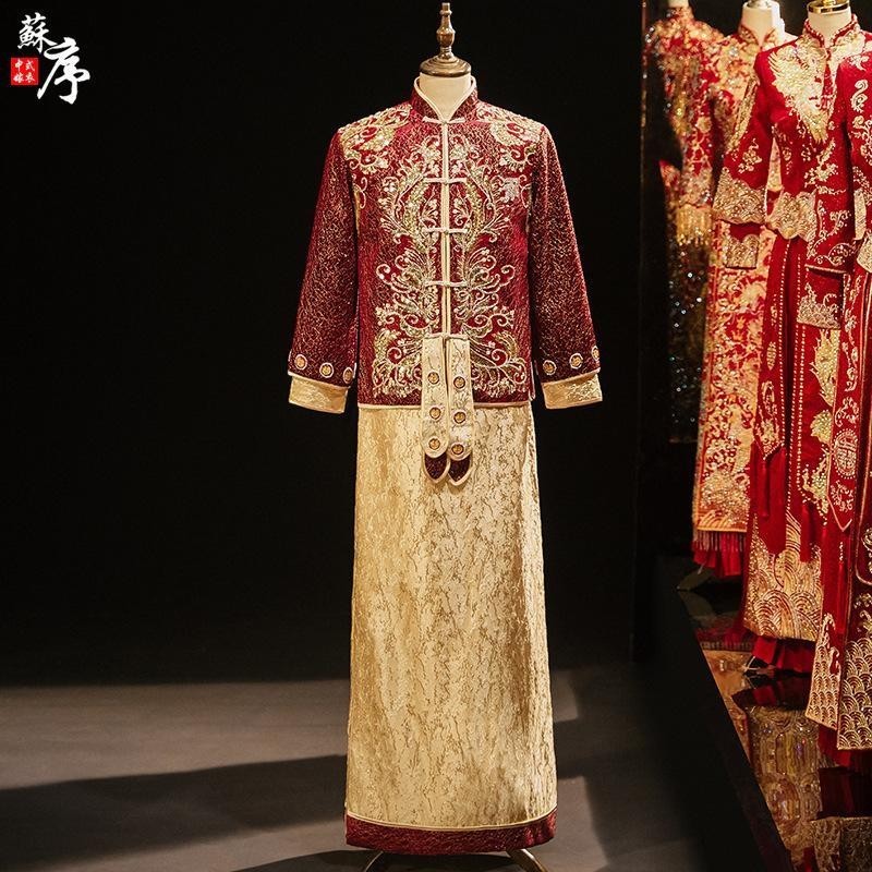 Groom Xiuhe Dress 2023 Chinese Wedding Dress Wedding Toast Dress Men's ...