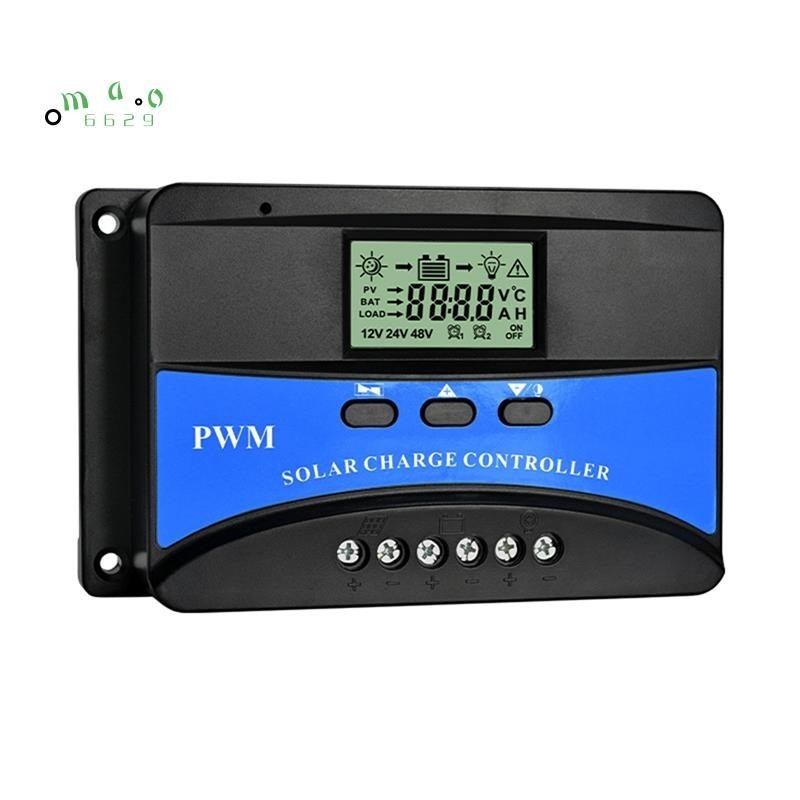 Solar Charge Controller 30A Solar Panel Custom Battery Regulator, Auto 12V/24V/48V PWM for FLD ...