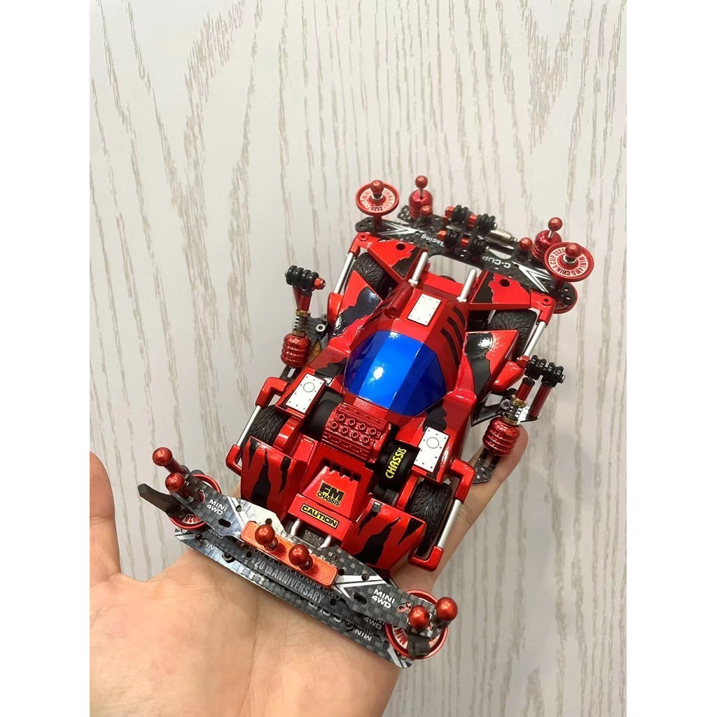 Four-wheel Drive Brothers Tamiya Four-Wheel Drive Modified Big Mac Red ...