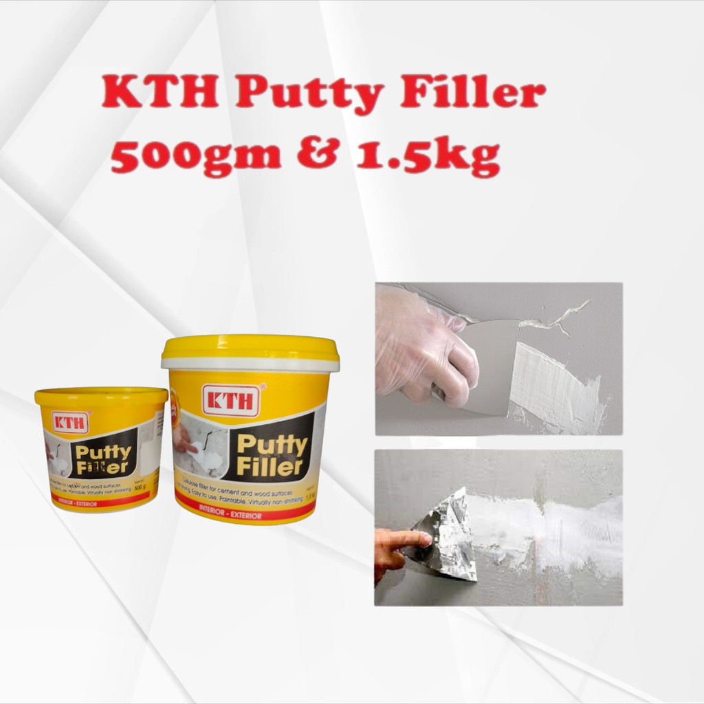 KTH Putty Filler Filling Cracks and Holes Skim Instant Filla Wall Putty ...