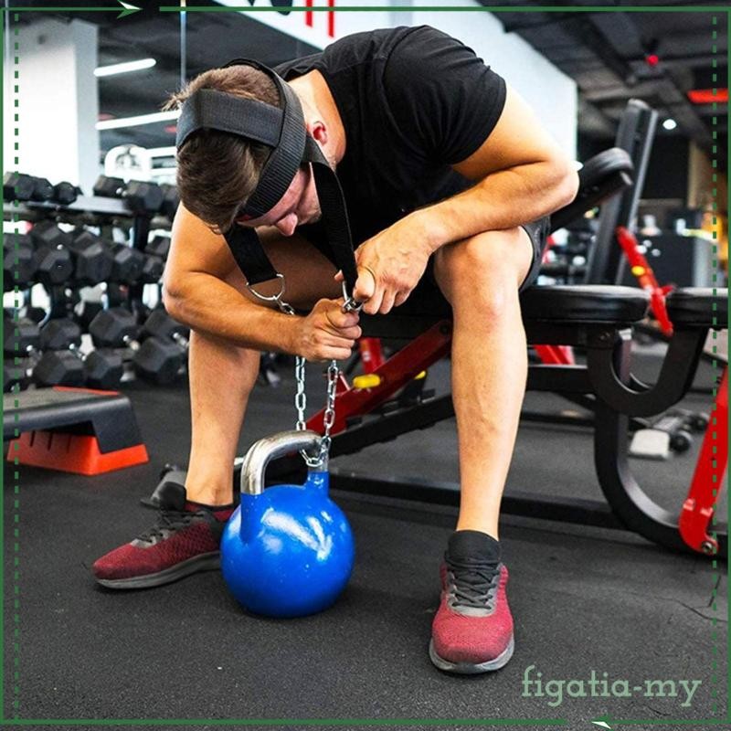 [FigatiaMY] Neck Harness Weight Lifting with Metal Chain Heavy Duty ...