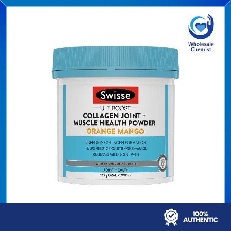 Swisse Ultiboost Collagen Joint Plus Muscle Health Powder 162g (Orange ...