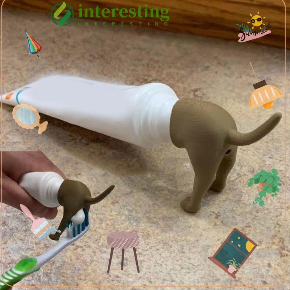 INTERESTING Pooping Dog Butt Toothpaste Topper, Bathroom Supplies Dog ...