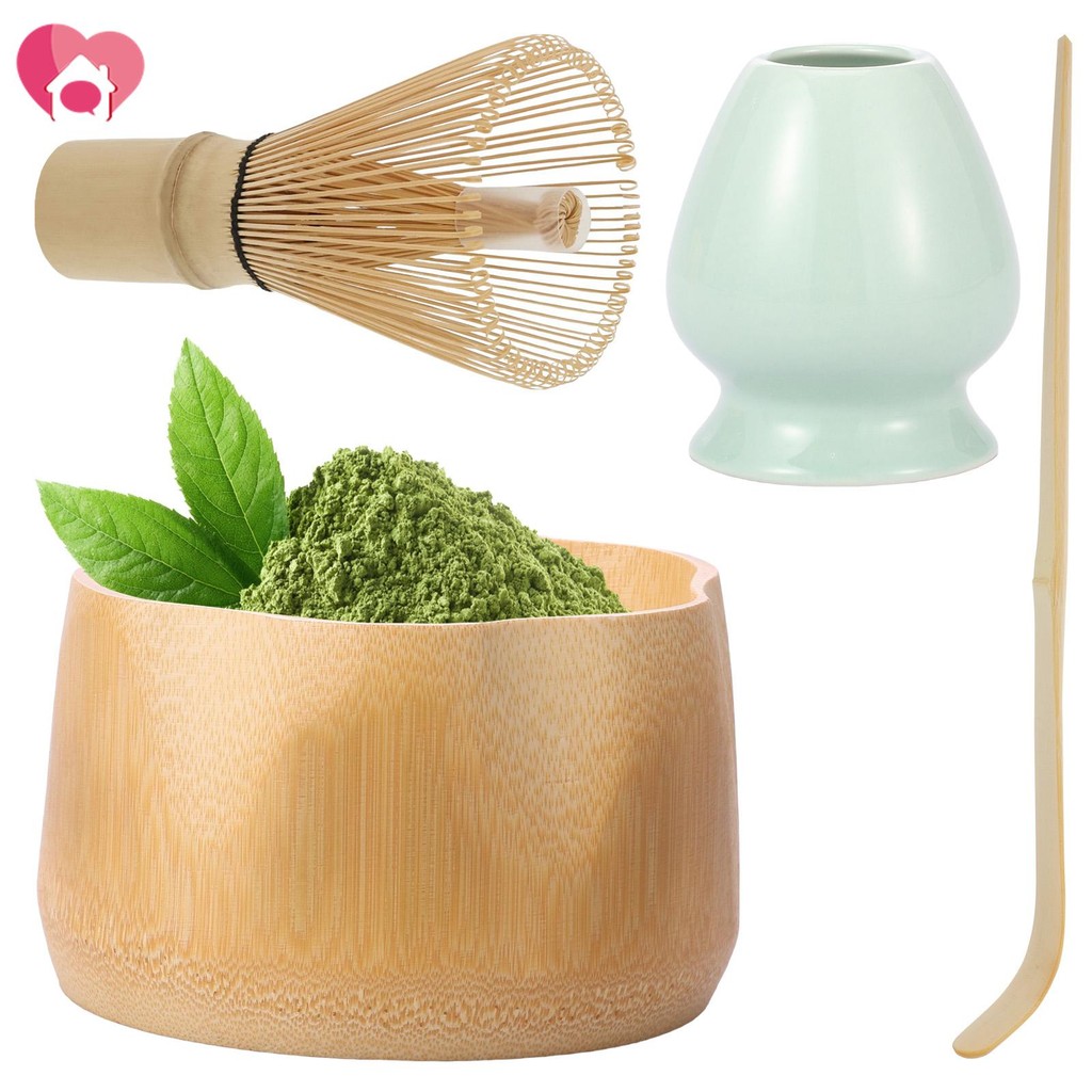 4 Pcs Matcha Set Elegant Matcha Tea Set Includes Matcha Whisk Tea Scoop ...