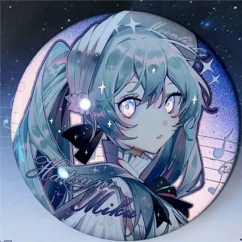 Hatsune Miku Badge Super Shining and Cute Anime Goods Decoration for ...