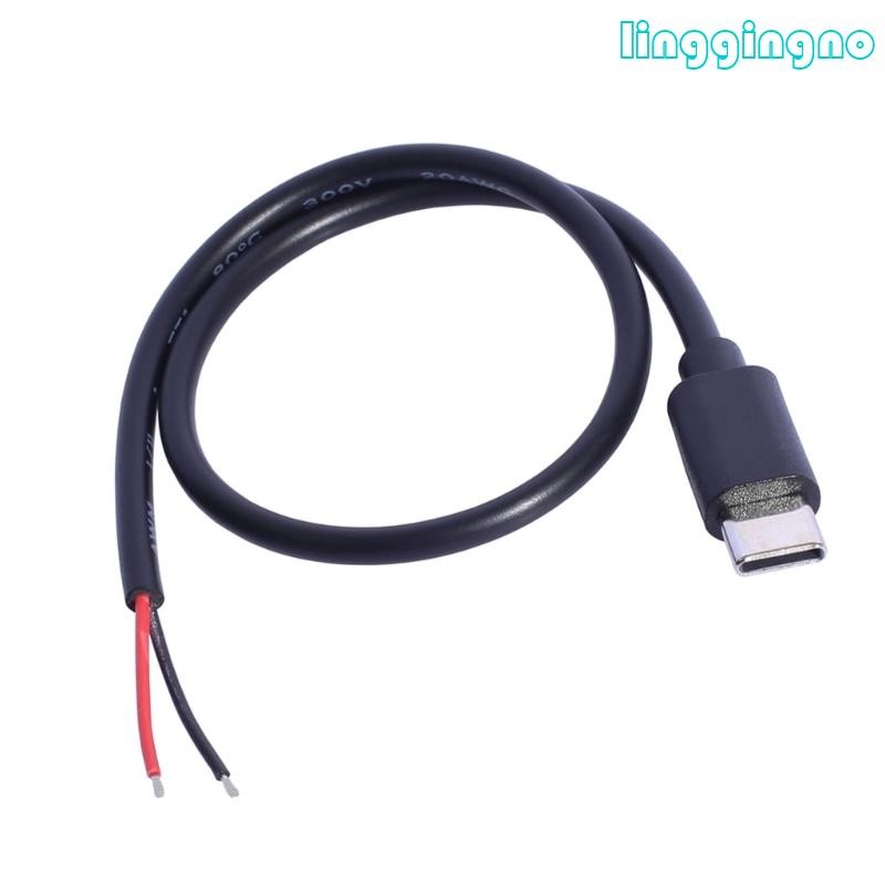 RR USB Type C Male Plug to 2Pin Pigtail Cable 15W for Repair ...