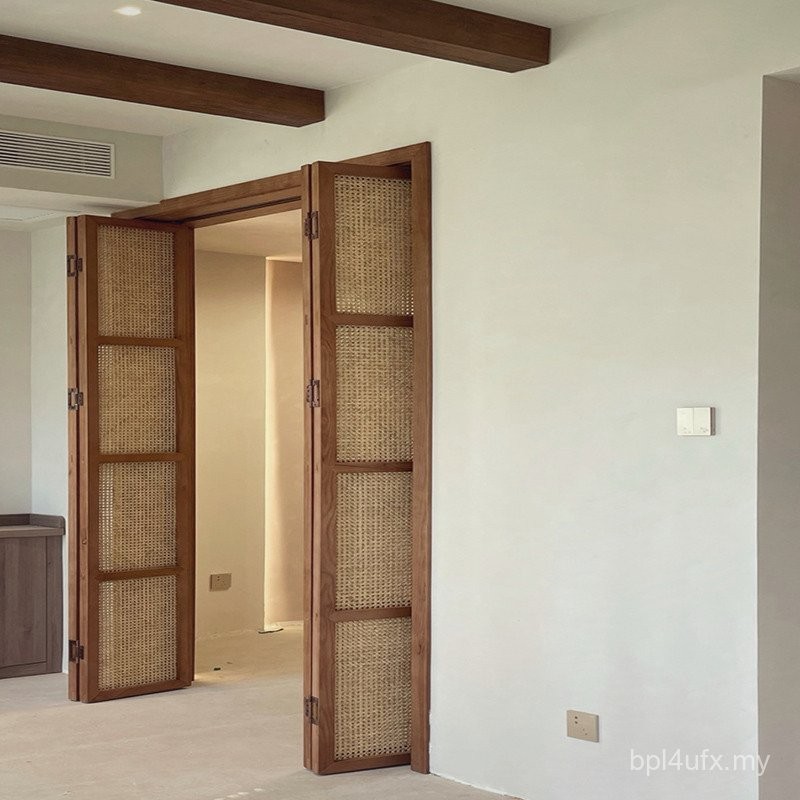 Rattan Door Cabinet Door Japanese Style Sliding Door Invisible Door ...