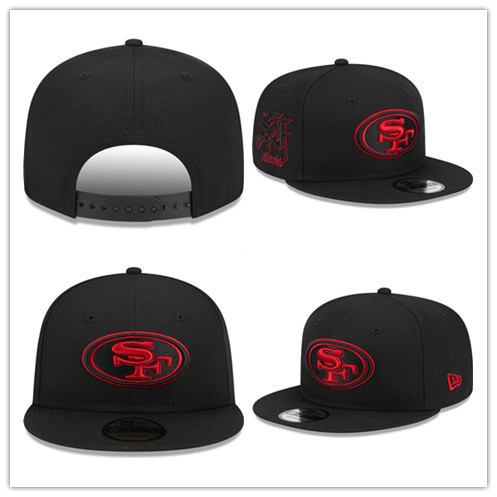 Ne. W E.R.A NFL Black San Francisco 49ers Goth Side Script 9FIFTY ...