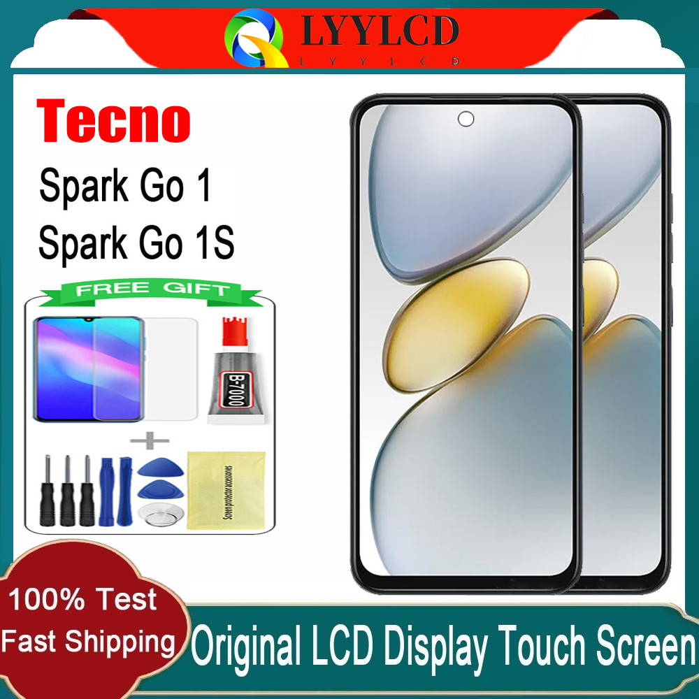 Original Display Tecno Spark Go 1 KL4 Spark Go 1S KL4h LCD Touch Screen Replacement | Shopee ...