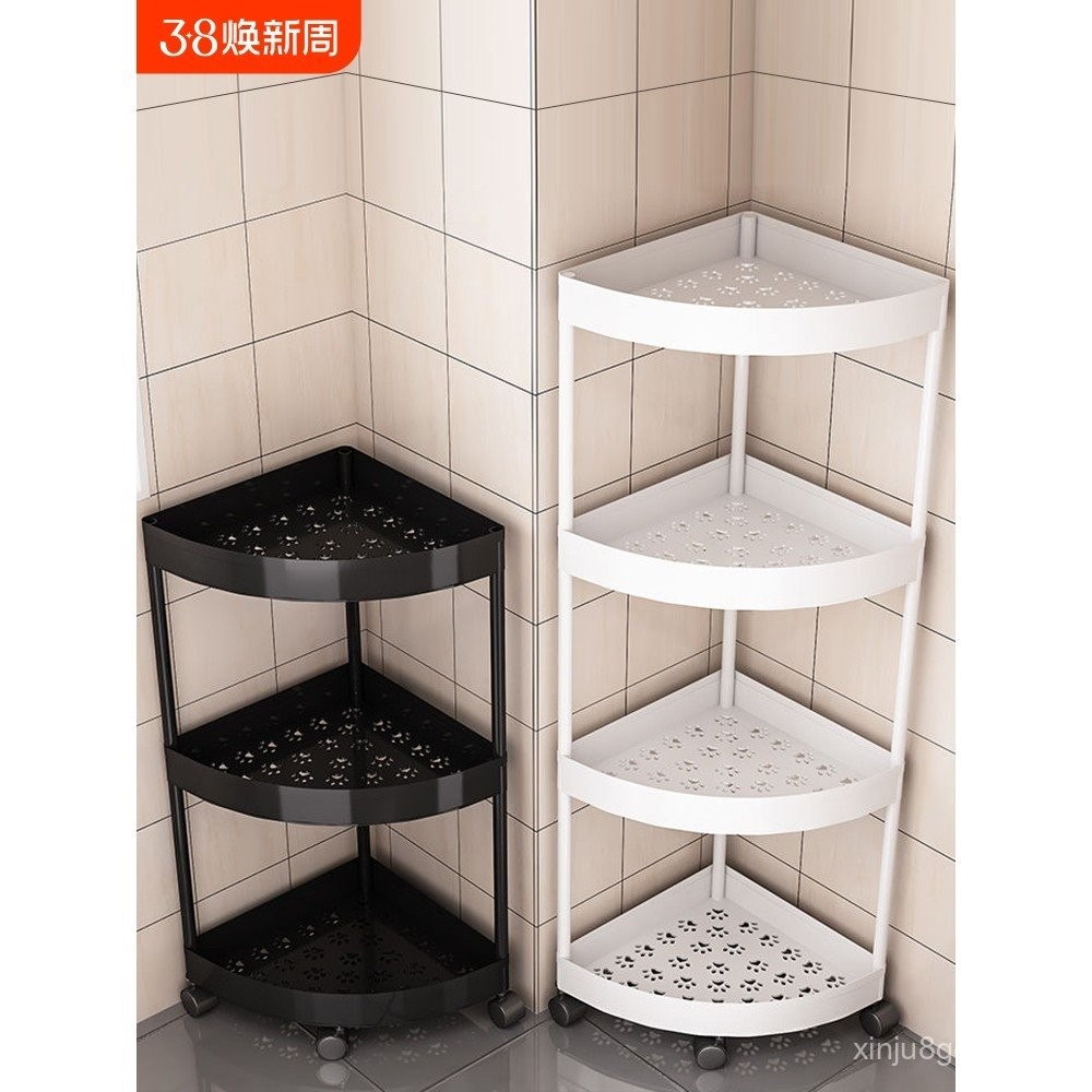 Bathroom Shelf Toilet Floor Triangle Toilet Storage Rack Kitchen Corner ...
