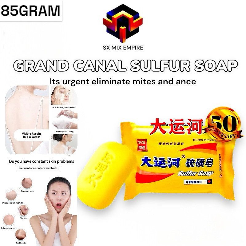 85g Grand Canal Sulfur Soap Effective Solution for Skin Issues like ...