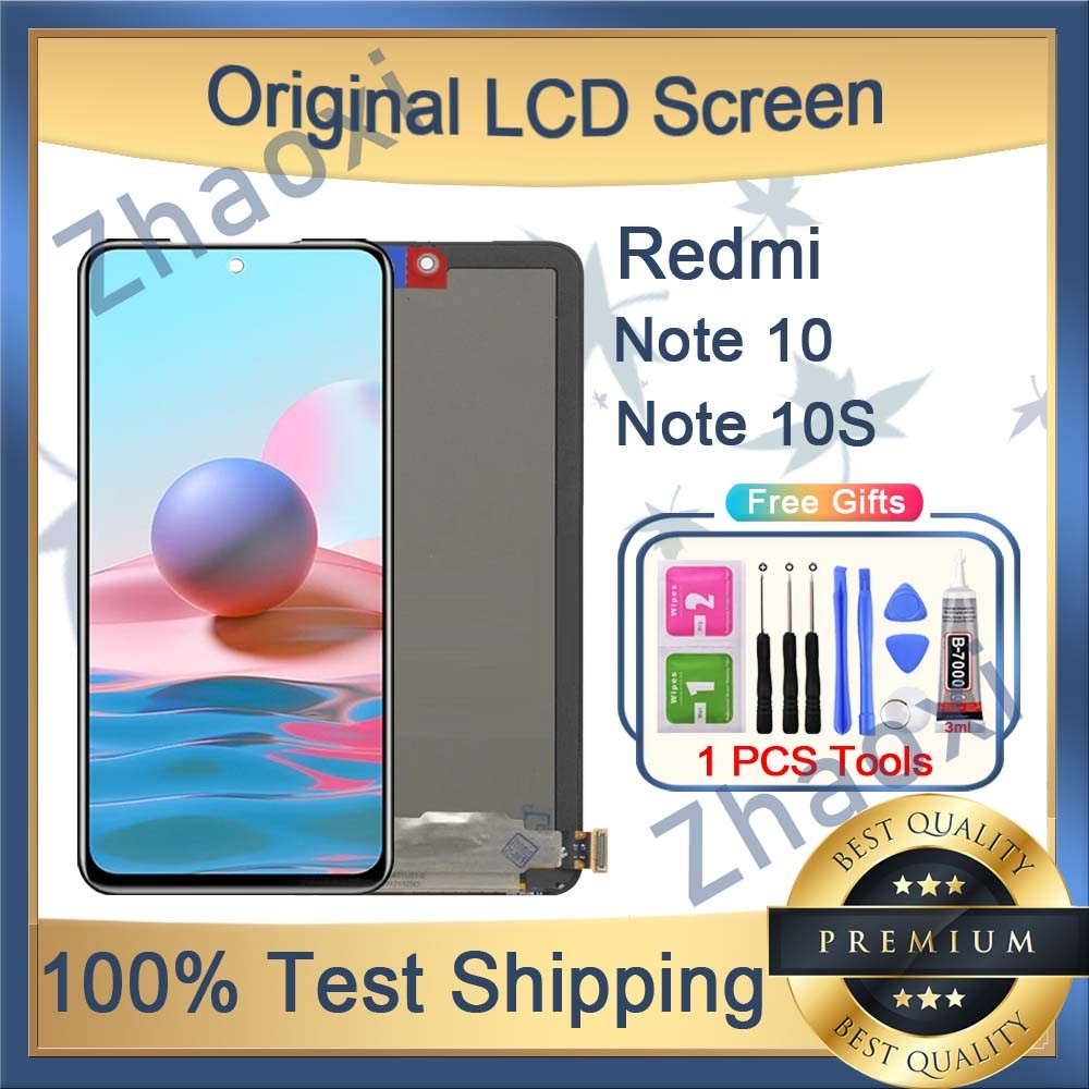 Original AMOLED Redmi Note 10 Note 10S LCD Display Touch Screen ...