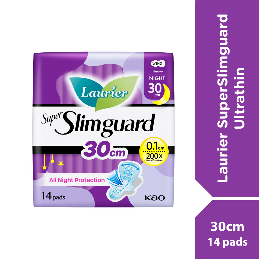 LAURIER Super Slimguard Night 30cm 14S | Shopee Malaysia