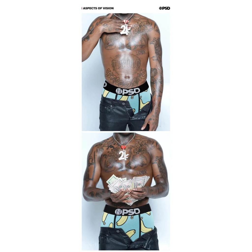 OZPSD 2Pcs Sexy Men Underwear Breathable Printed Men's Panties Plus ...