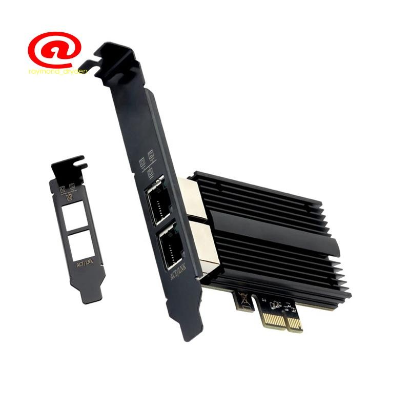 2500Mbps Pcie to RJ45 I226-V Network Card 2.5G Gigabit Ethernet Dual ...