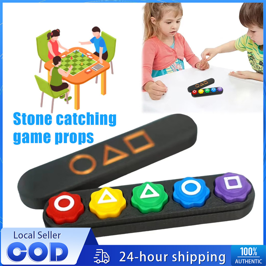 Gonggi Squid Game 5 Colors Gonggi Stone 鱿鱼游戏 Korean Squid Game 2 ...