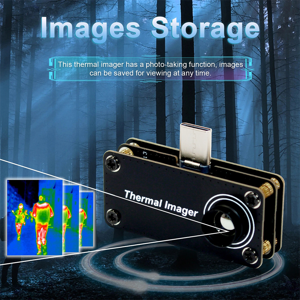 Type-C Thermal Imaging Camera -20~1000°C 32*32 Pixels Infrared Thermal ...