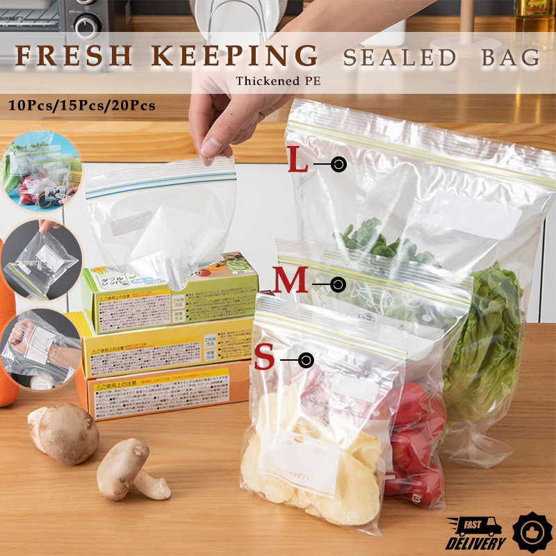 Zipper Bag Zip Bag for food Zip and lock Bag Resealable Bag Clear Food ...