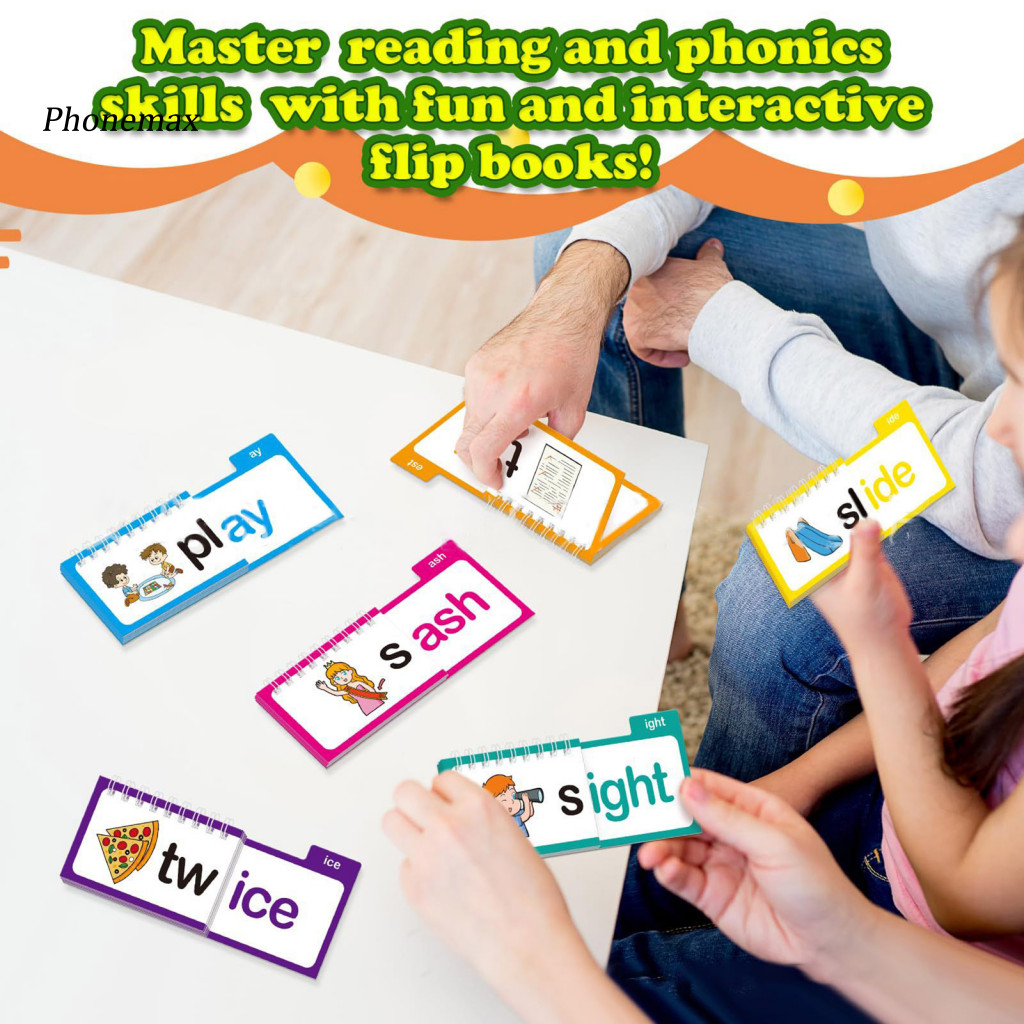 Kindergarten Reading Games Rhyme Flip Book Interactive Reading Set for ...