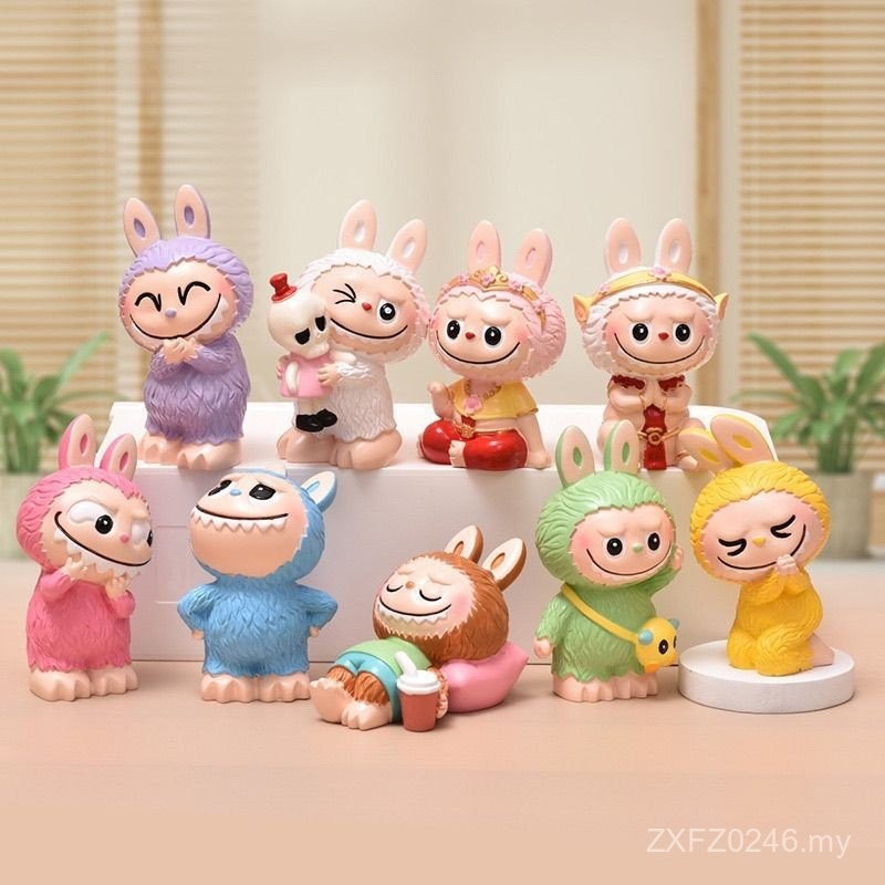 New Desktop Car labubu Super Cute Birthday Gift labubu Mystery Box ...