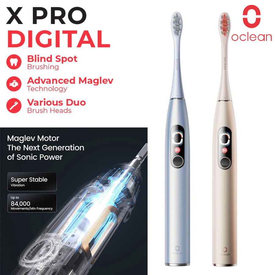 Oclean X Pro Digital Smart Electric Toothbrush with Touch Screen ...