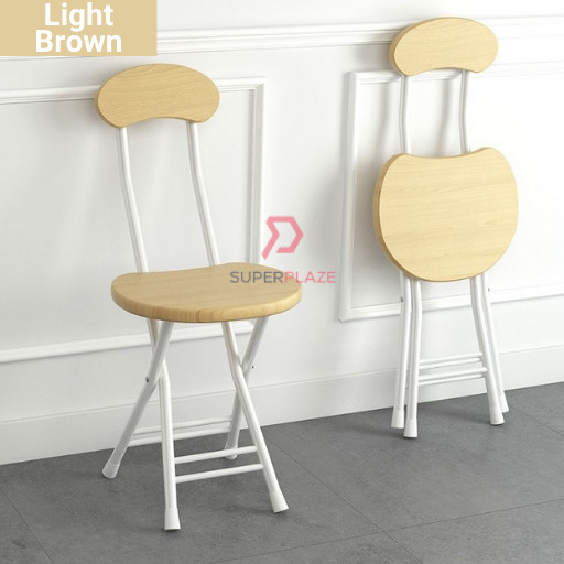 Light Brown Color Folding Chair Kerusi Solat Camping Chair Stool Study ...