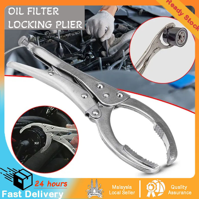 Oil Filter Locking Plier 10" Heavy Duty Steel Oil Filter Wrench Opener ...