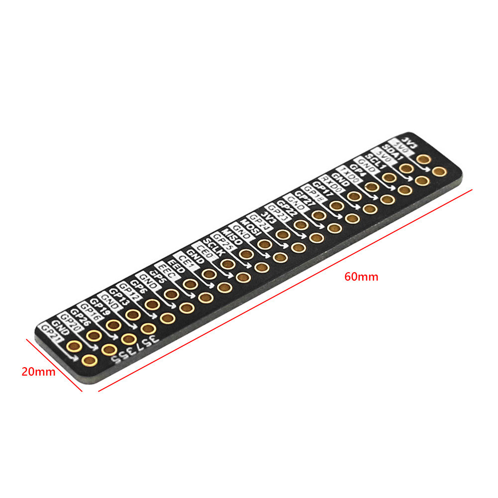 5# Raspberry Pi 2 Type B and Raspberry Pi B+ Convenient GPIO Pin Reference Board [countless.my ...